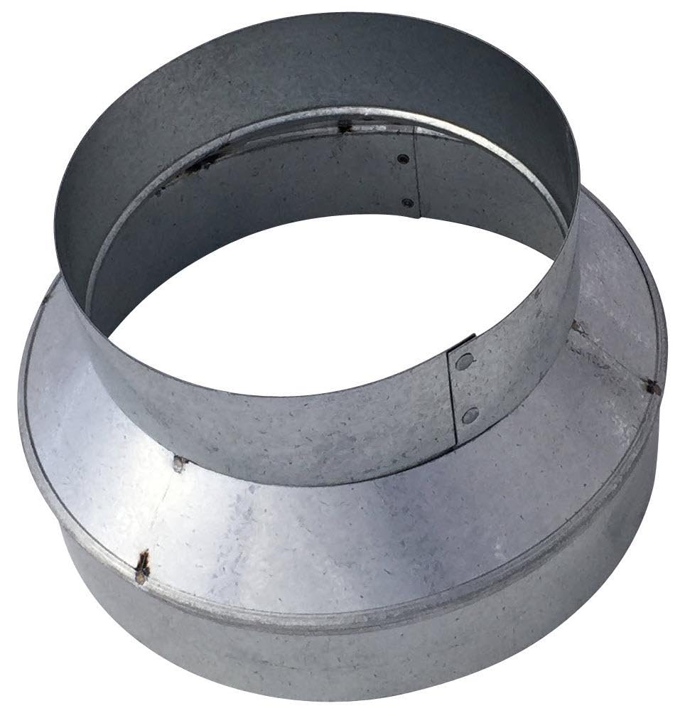 6x4 Inch Duct Reducer - Tapered Adapter Fits Most 4 to 6 Inch Round ...