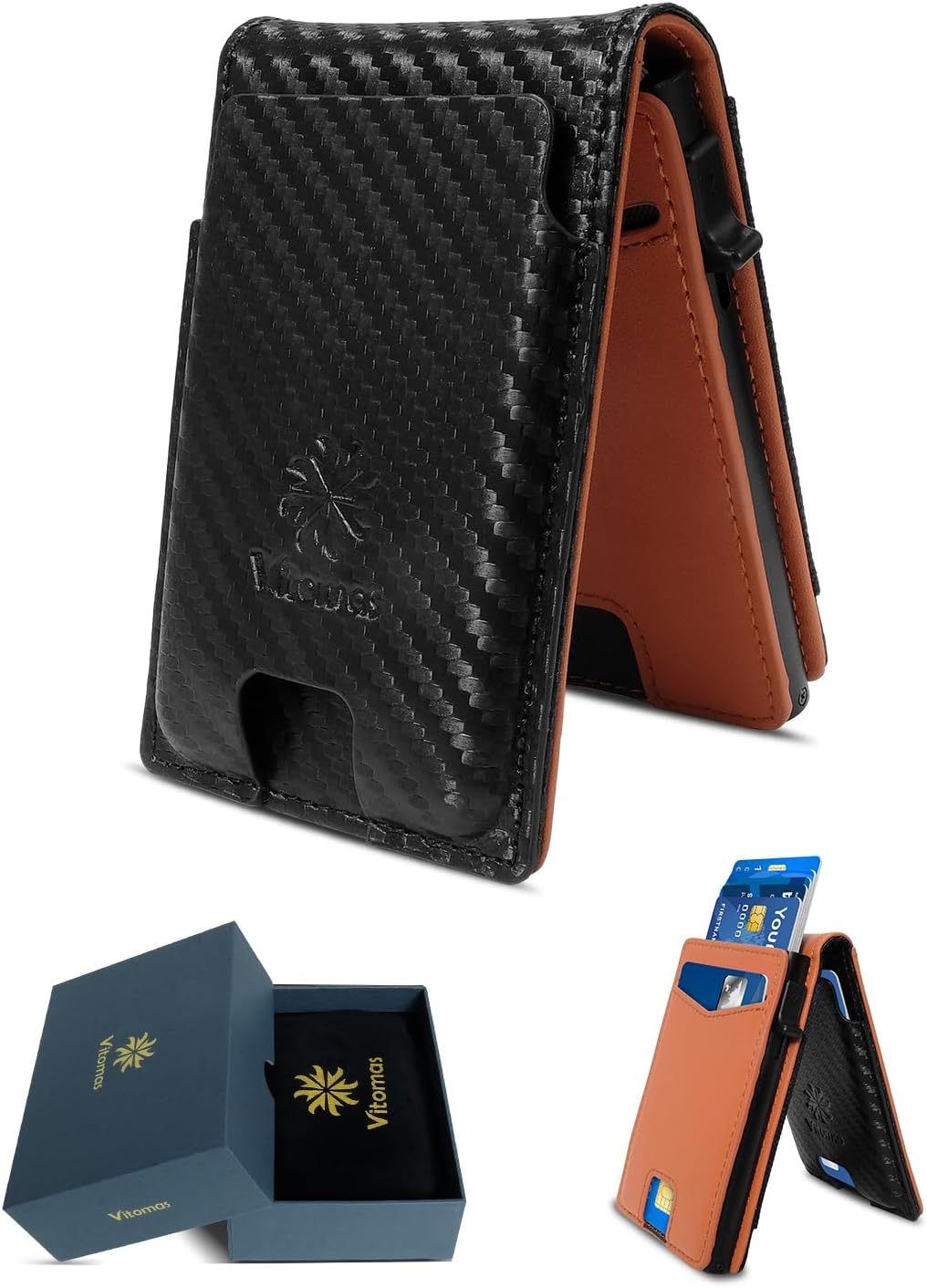 Amazon.com: Smart Wallet for Men Slim Minimalist, Quick Access Pop up ...