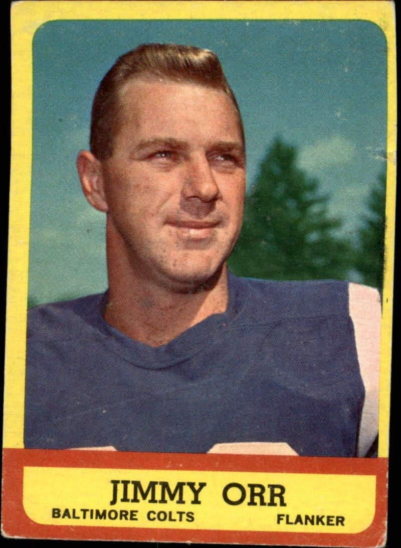 Amazon.com: 1963 Topps Series 1 Football #3 Jimmy Orr Baltimore Colts ...