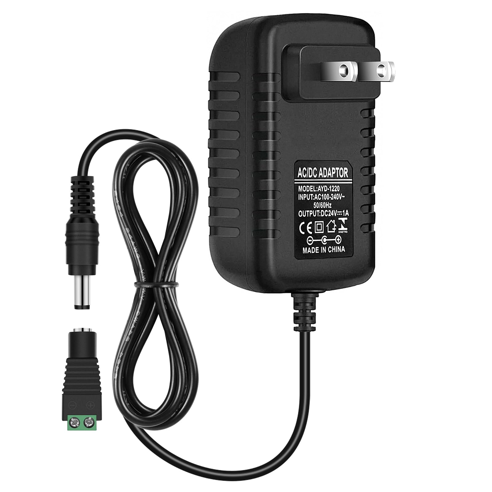 Snapklik.com : inShareplus 24V Power Supply, 100-240V AC To DC 24 Volt ...