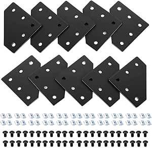 Seekliny 10pcs 4040 Aluminum Extrusion Joint Plate Connector Corner L ...