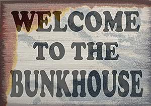 JIANKUN Tin Poster Metal Sign Welcome to The Bunkhouse Western Country ...