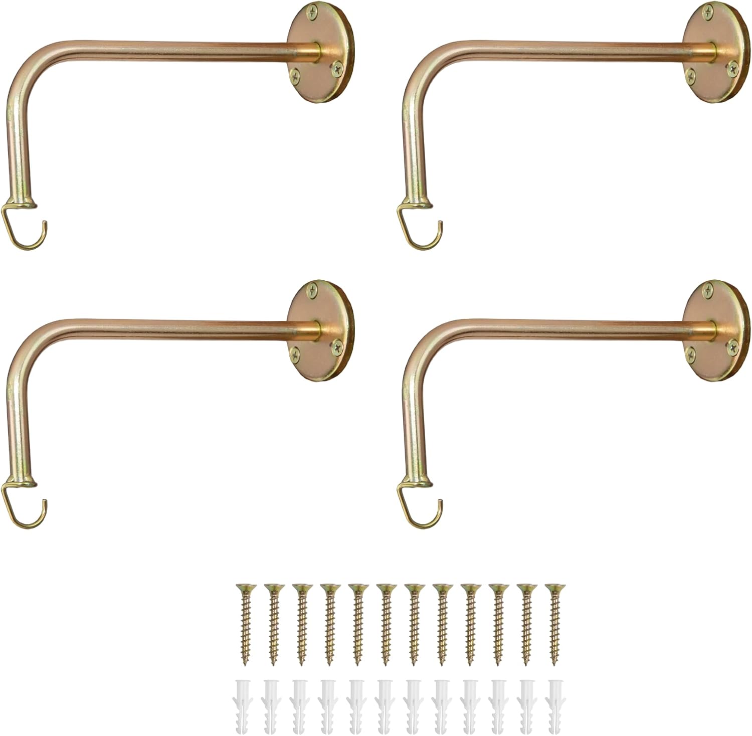 Amazon.com: Ilyapa 4 Pack Metal Plant Wall Hanger Hooks for Walls - 7 ...