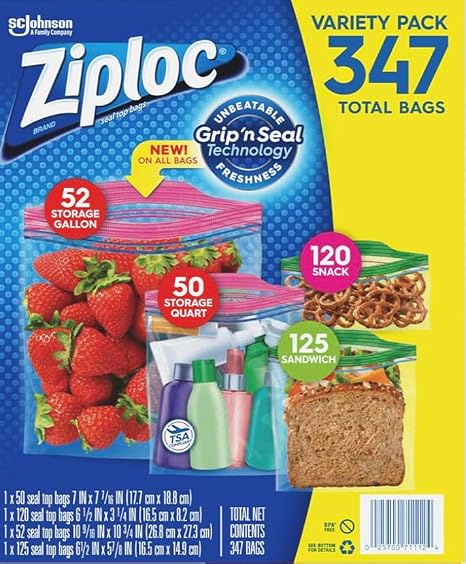 Amazon.com: Express Minds llc -ZIPLOCk BAGS | Ziplock Easy Open Bags ...
