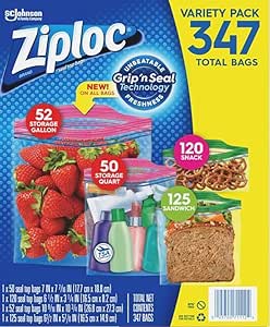 Amazon.com: Express Minds llc -ZIPLOCk BAGS | Ziplock Easy Open Bags ...