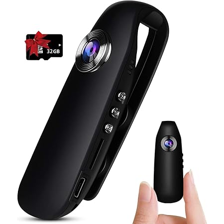 Mini Spy Camera Pen - HD 1080P Clip On Body Camera - Small Hidden ...