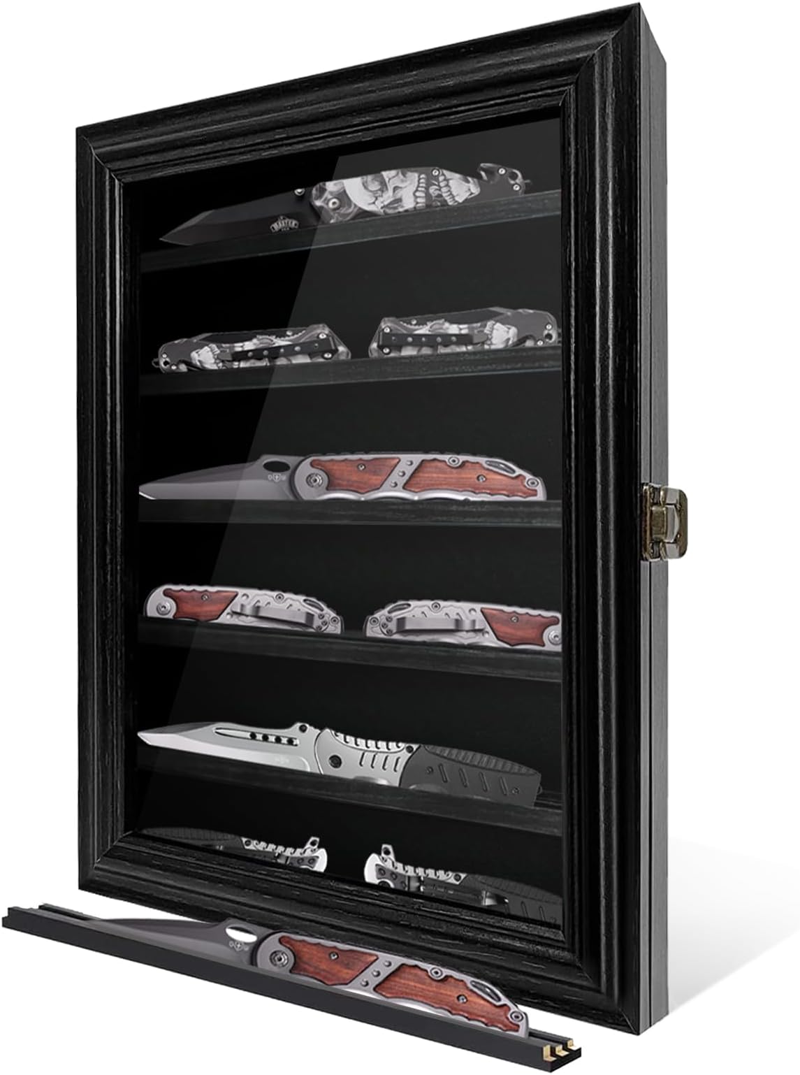 Amazon.com: Pocket Knife Display Case,6 Rows Knife Display Case with HD ...