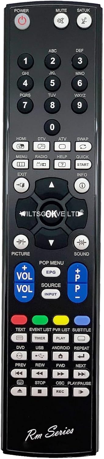 Official Replacement Remote Control For All Cello LED TVs: Amazon.co.uk ...
