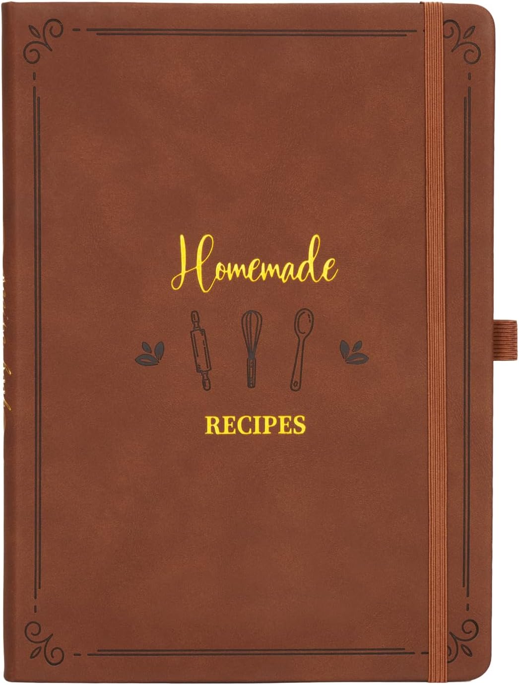 Amazon.com: XXINMOH Leather Recipe Book With Index Pages & Templates ...