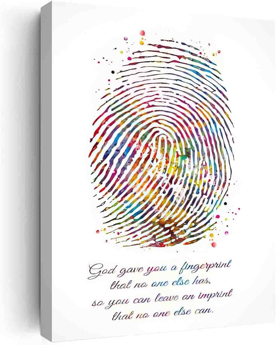 Amazon.com: DAVUD Canvas Farmhouse Wall Art,Fingerprint Quote ...