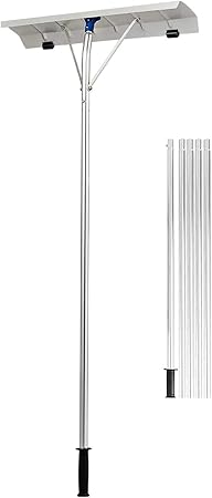 Amazon.com : Goplus Roof Snow Rake, 5'-20' Extendable Aluminum Snow ...