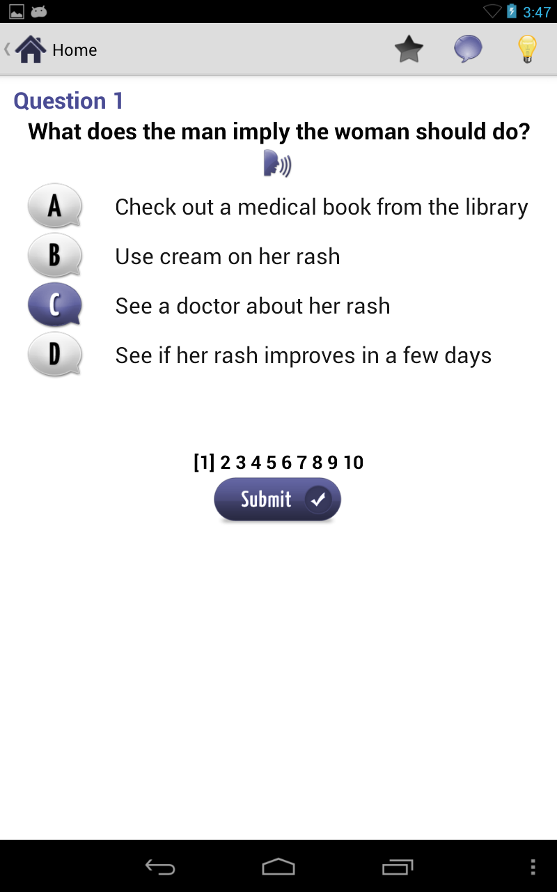 English Listening Test - App on Amazon Appstore