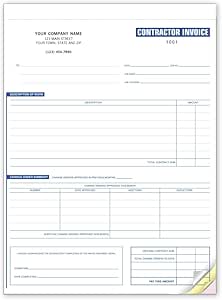 Amazon.com : CheckSimple General Contractor Job Invoice Forms - Work Order and Change Order - 3 ...