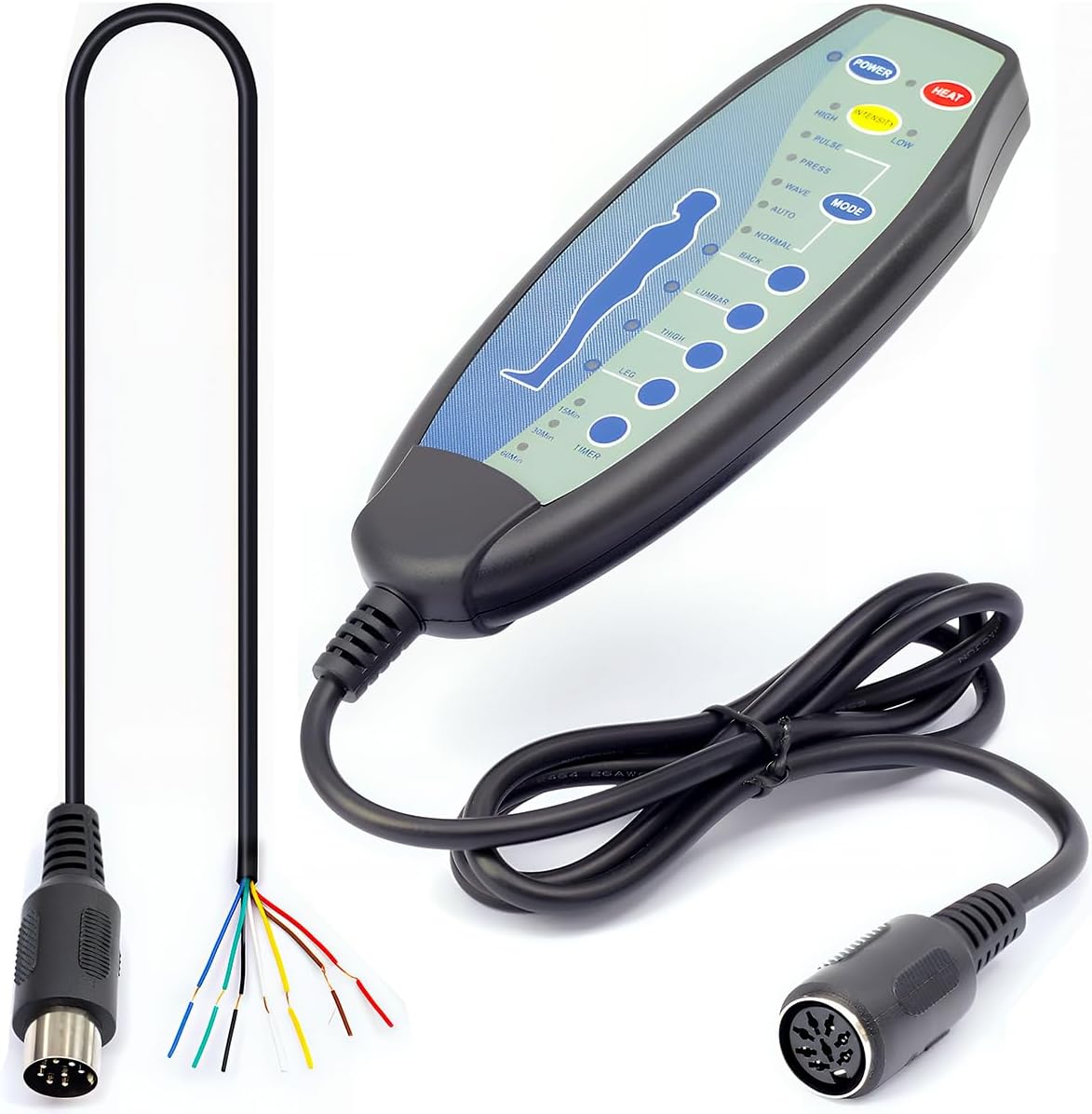 Amazon.com: 8 Female Pin Hand Remote Control for Massage Power Lift ...