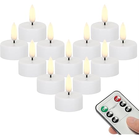 Amazon.com: Topstone LED Tea Light,Flameless Flickering Tealight with ...