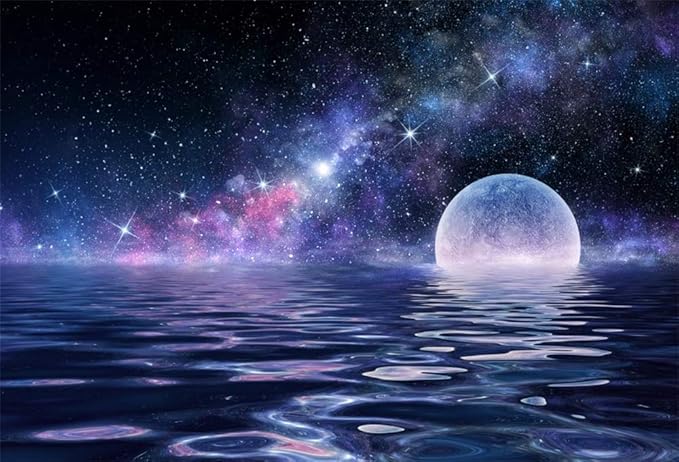 Amazon.com : AOFOTO Polyester 6x4ft Outer Space Backdrop Birthday ...