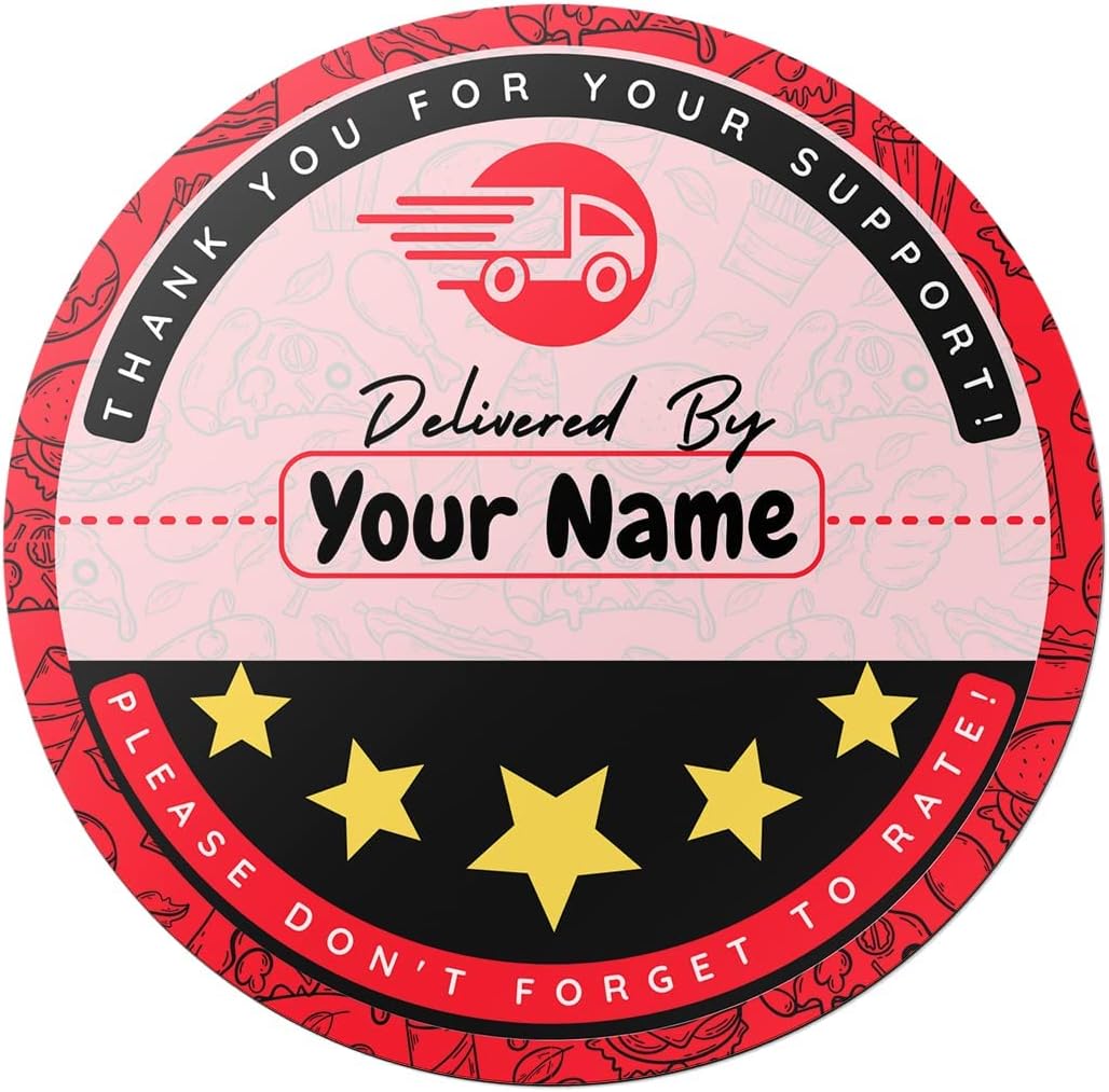 Amazon.com : 5 Star Delivery Labels Freshness Label Thank You for Your ...