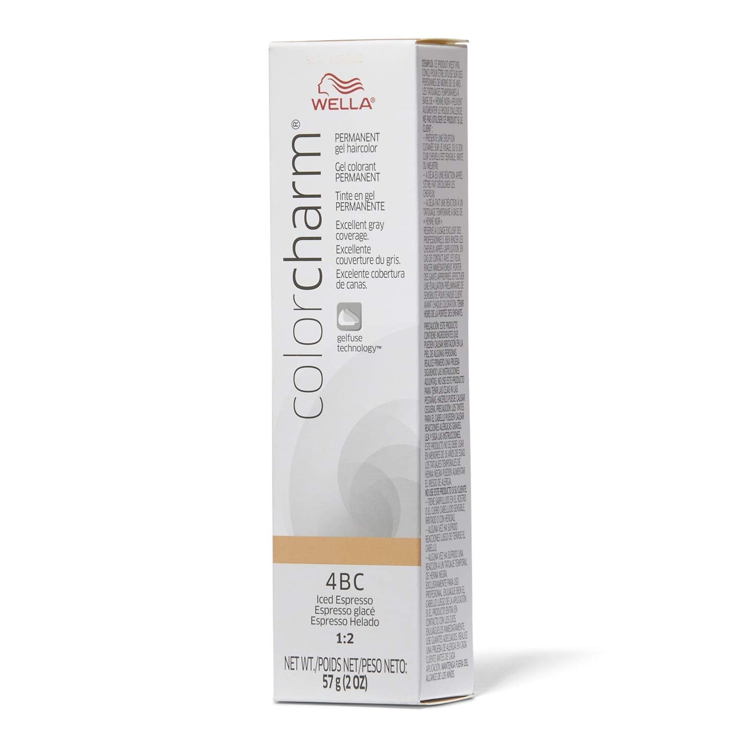 COLORCHARM Permanent Gel| Hair Color for Gray Coverage| 4bc Iced ...