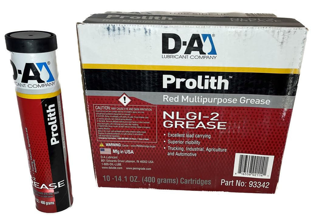 Amazon.com: ProLith | NLGI 2 | 14oz Grease Tubes | 10 Tube Case ...