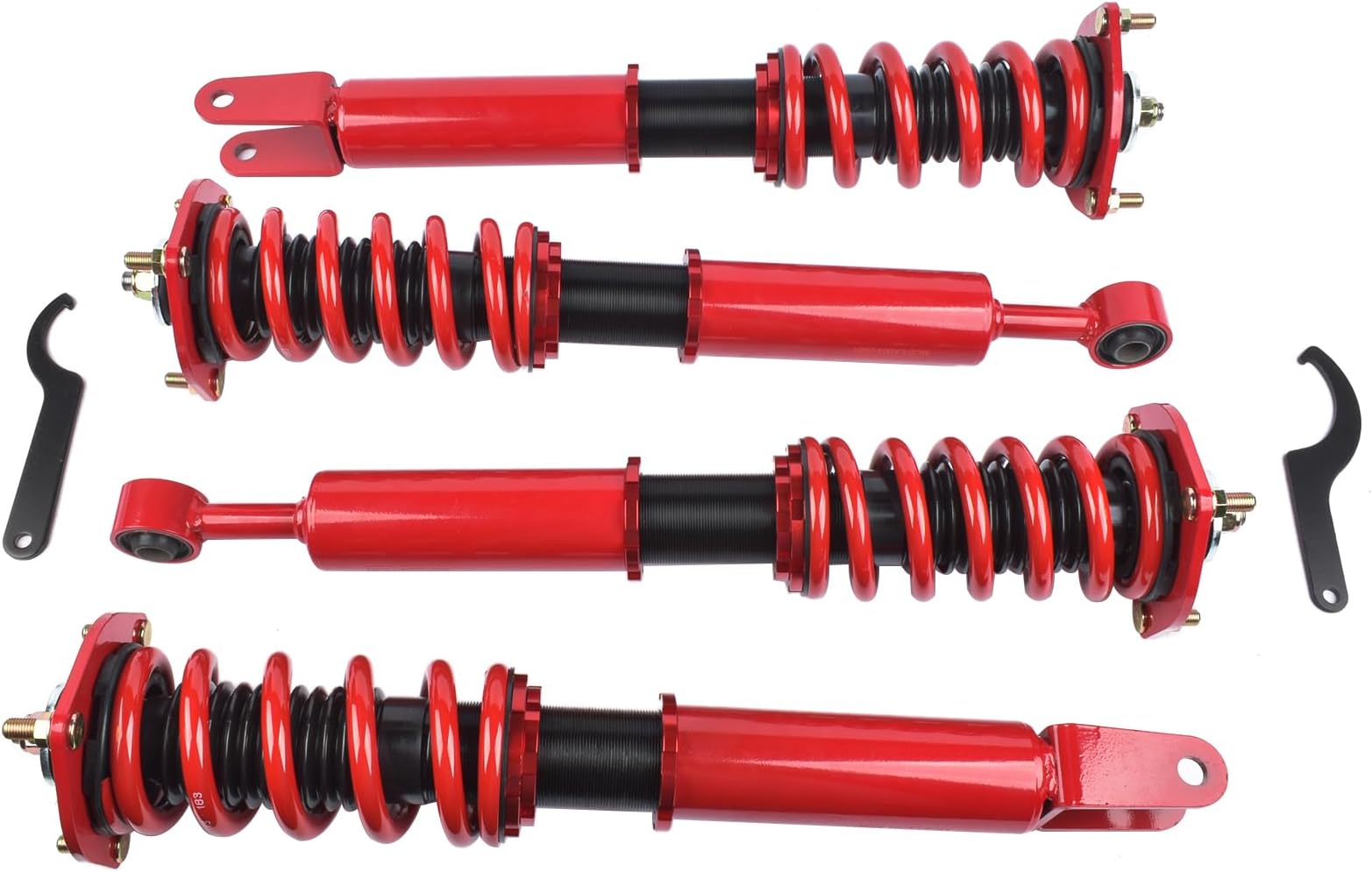 Amazon.com: GELUOXI Height Adjustable Coilover Suspension Shock ...