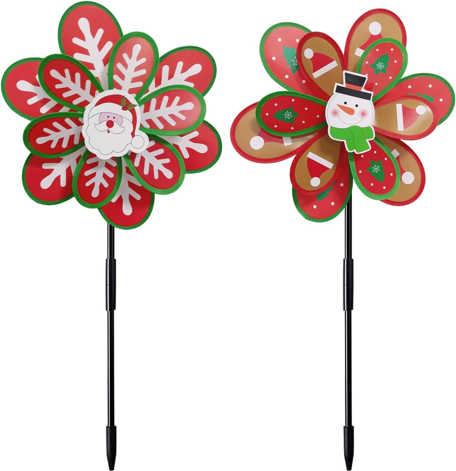 Amazon.com: Collections Etc Red Bow Peppermint Wind Spinner Garden ...