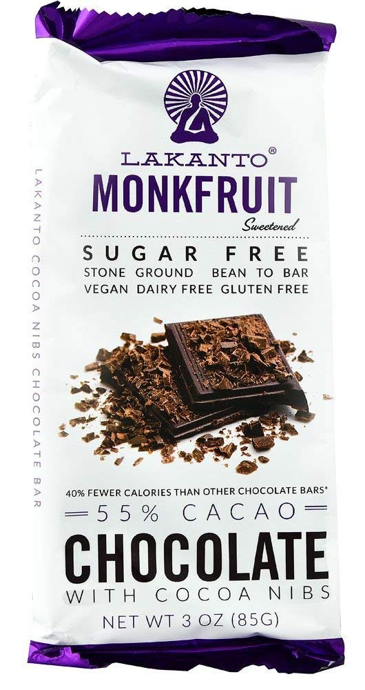 Snapklik.com : Lakanto - Monkfruit Sweetened Chocolate Bar - Dark Chocolate