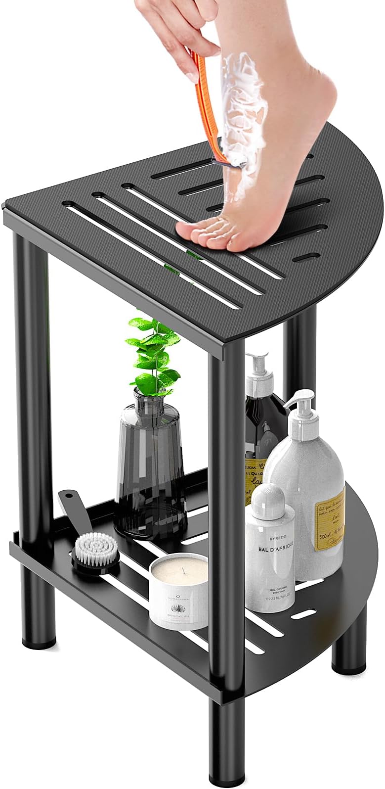 Amazon.com: AIMUCT Metal Corner Shower Stool for Inside Shower ...