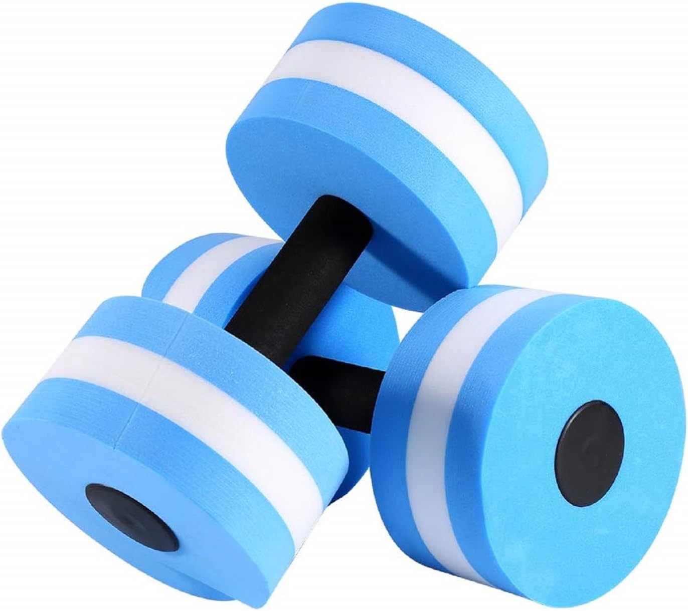 2Pcs Aquatic Exercise Dumbells Foam Dumbbell Lightweight Water Aerobics ...