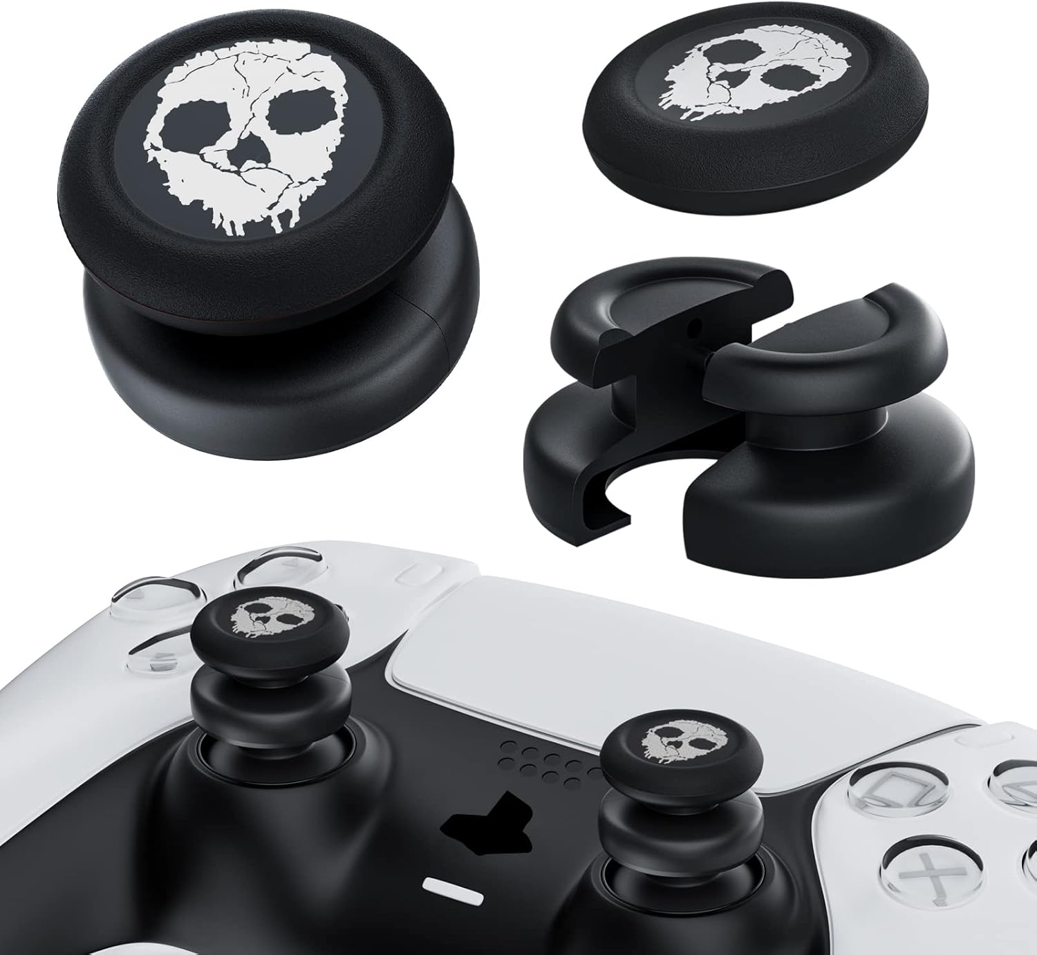 PlayRealm NO Falling Off Thumbstick Extender & Silicone Grip Cover 2 ...