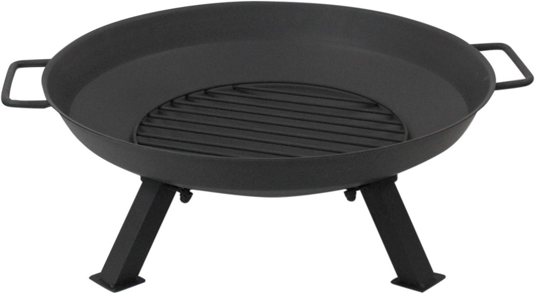 Rammento 50cm Large Cast Iron Fire Pit - Garden Patio Heater for Wood ...