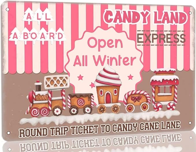Amazon.com: All Aboard Candy Land Express Open All Winter Round Trip ...
