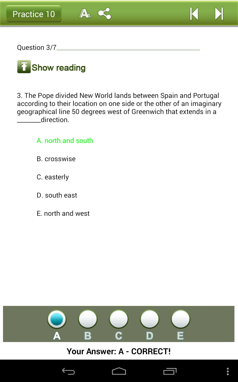 SSAT Reading - App on the Amazon Appstore