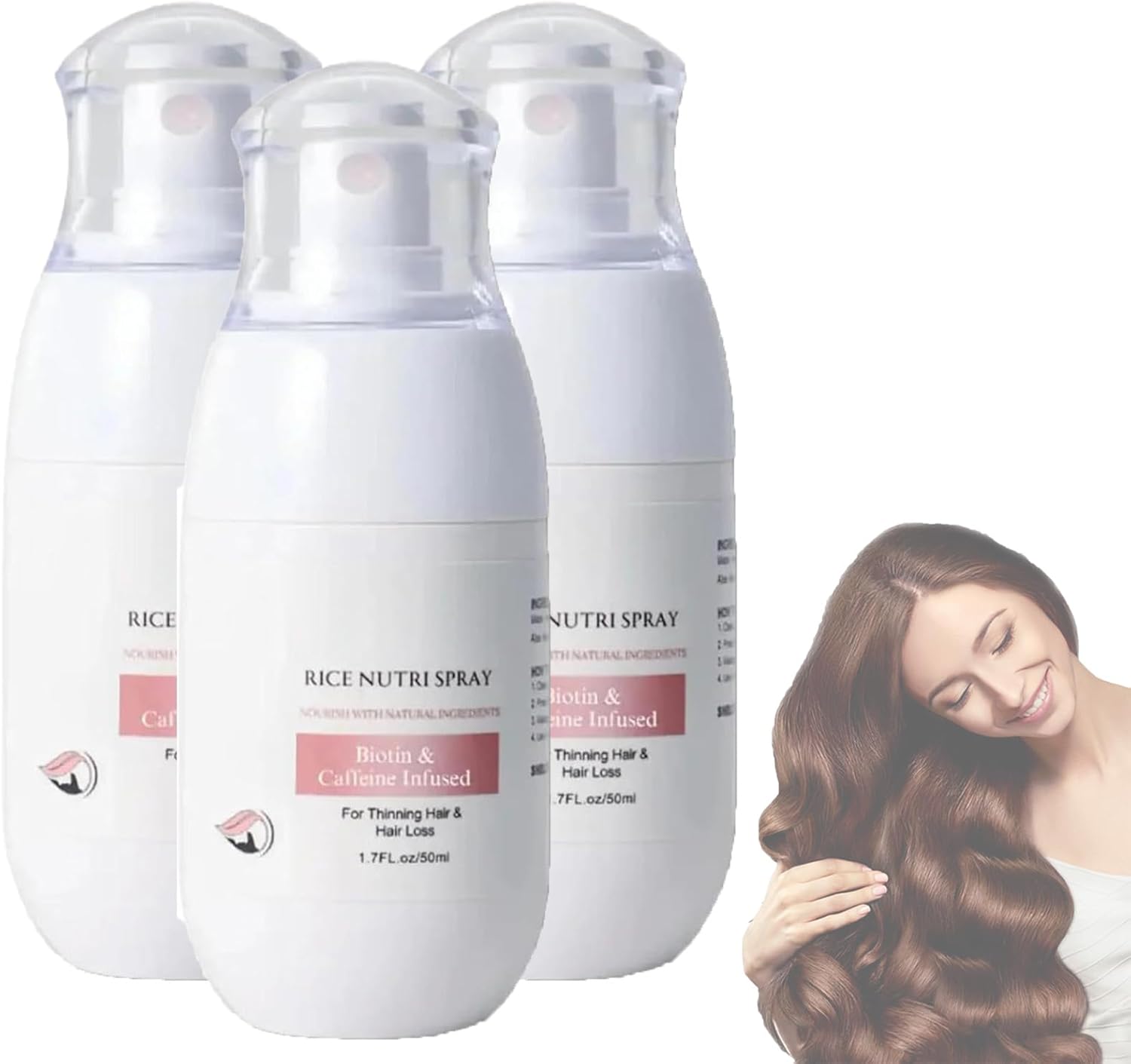 Elycura Anti-Hair Loss Spray, Elycura Rice Nutri Spray, Hair Growth ...