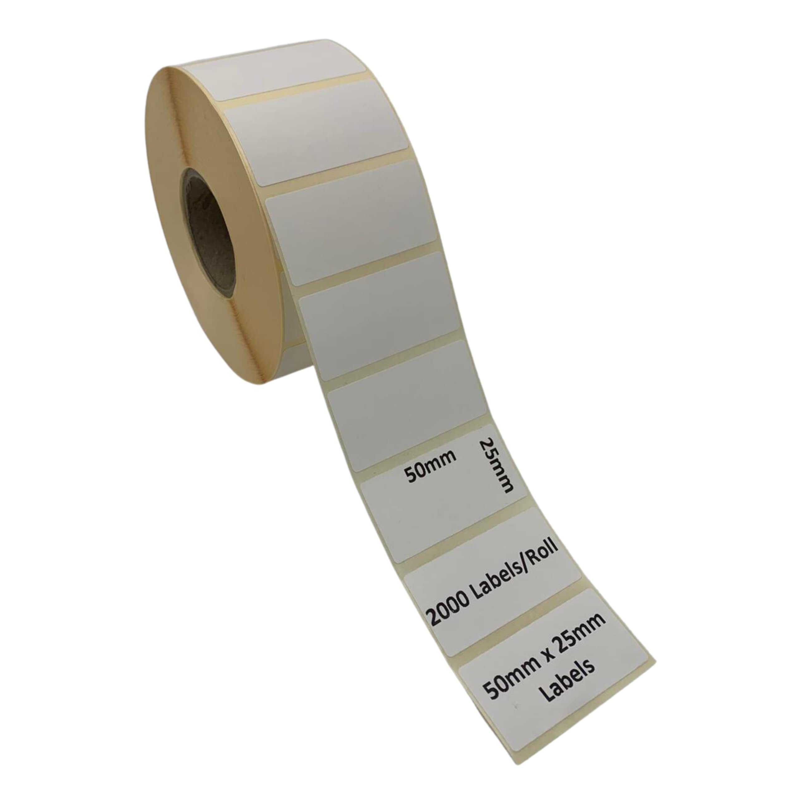 50mm x 25mm Direct Thermal Barcode Labels for Zebra, Toshiba, Citizen ...