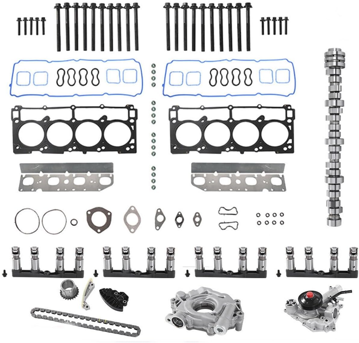 2009+ 5.7 HEMI MDS Camshaft and Lifters kit with Water Pump VVT ...