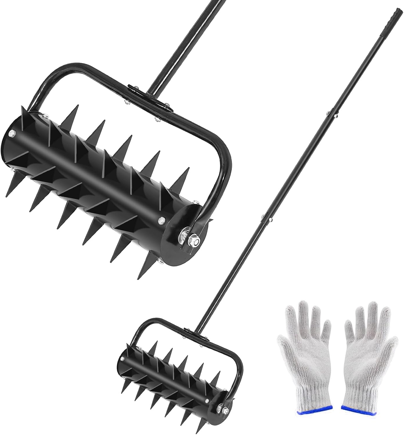 Amazon.com : SYOSOF 18 Inch Lawn Aerator, Heavy Duty Rolling Lawn ...