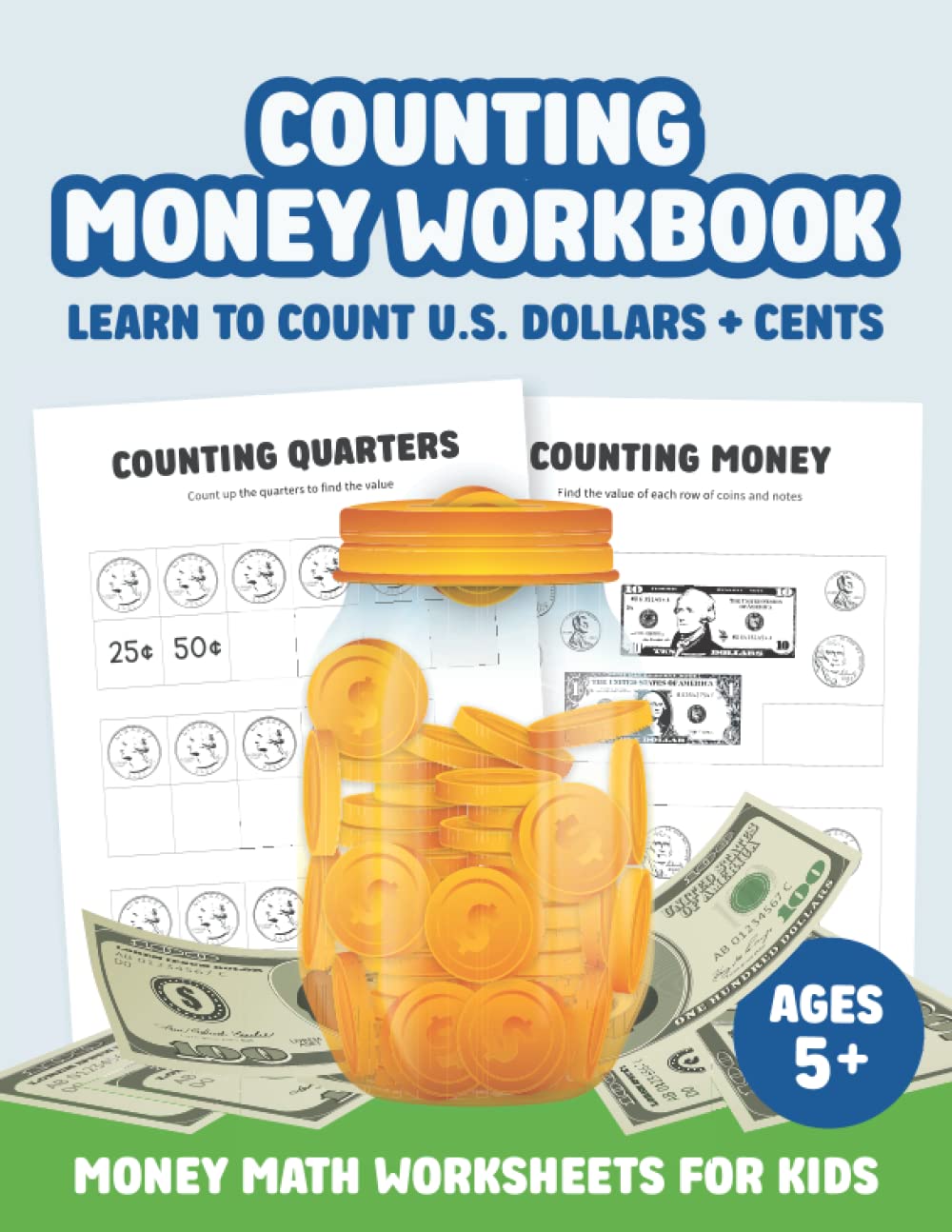 Counting Money Workbook | Money Math Worksheets for Kids Ages 5 ...