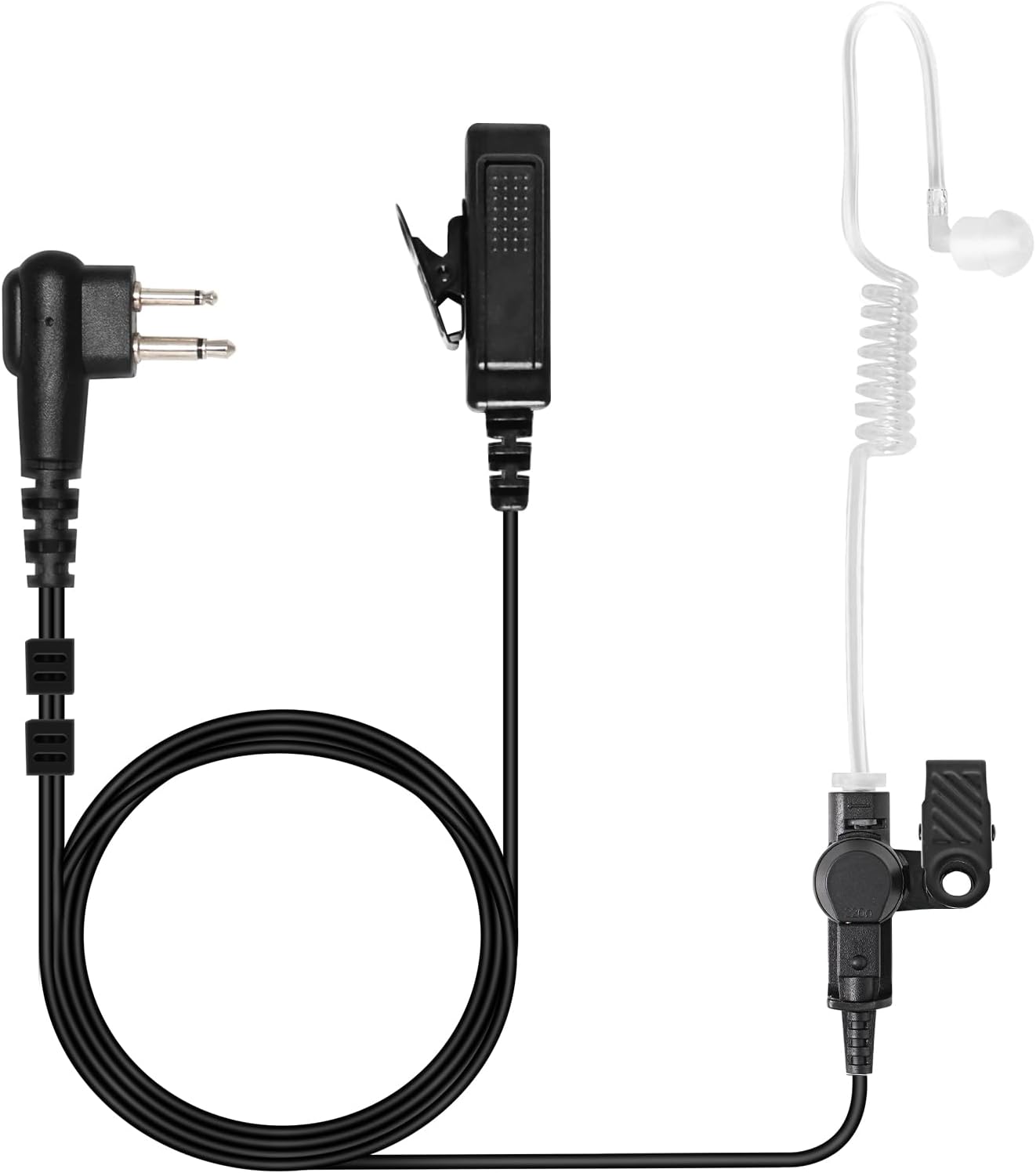 Amazon.com: BLISCENTLY Walkie-Talkie-Compatible 2-Pin Earpiece with Mic ...