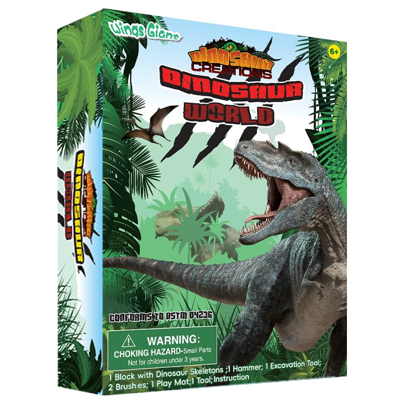 Amazon.com: Dinosaur Excavation Dig Kit, Dinosaur Fossil Digging Kit ...