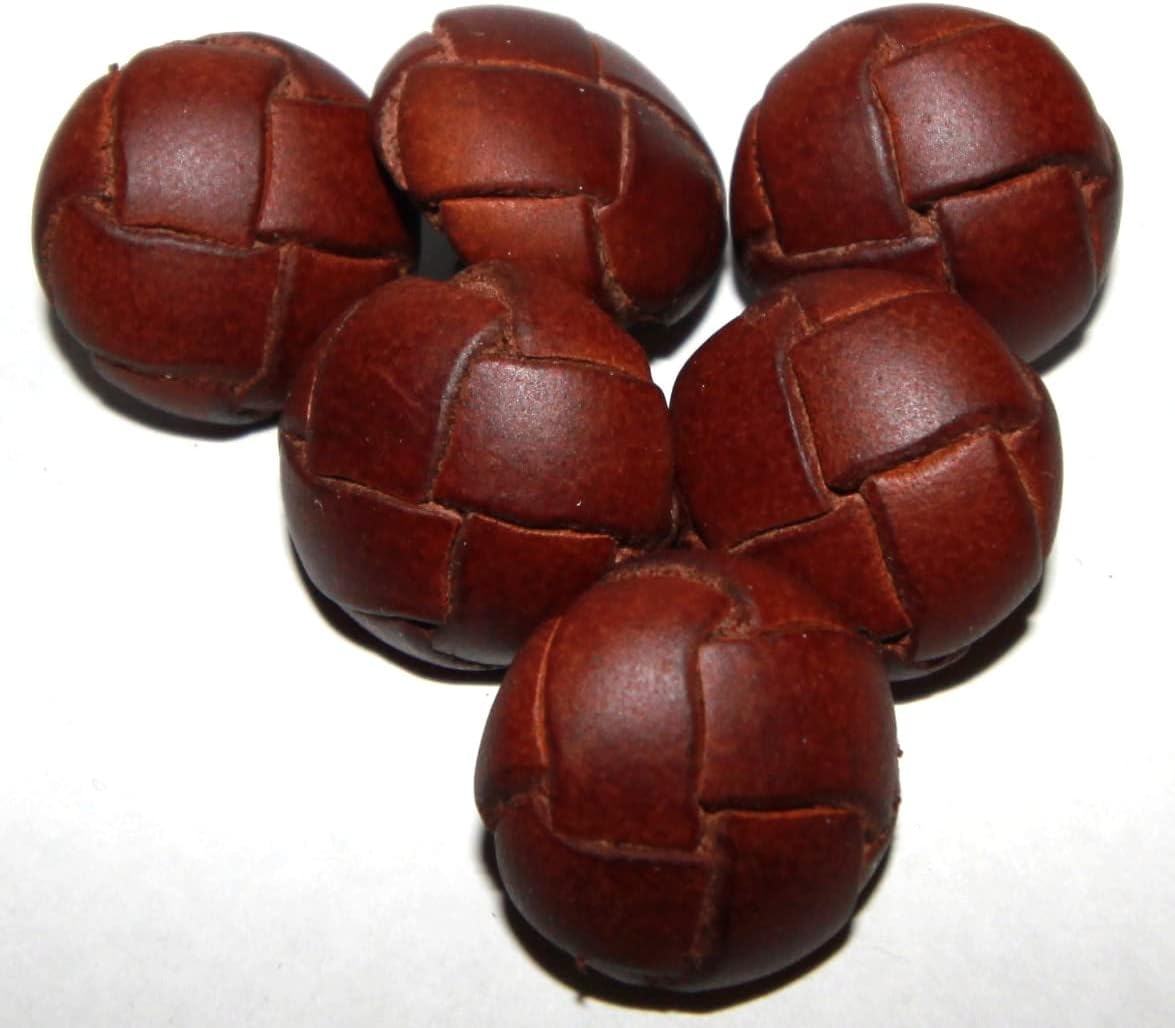 Amazon.com: Dill Shank Buttons 1 in. Leather Brown #1100 2pc.