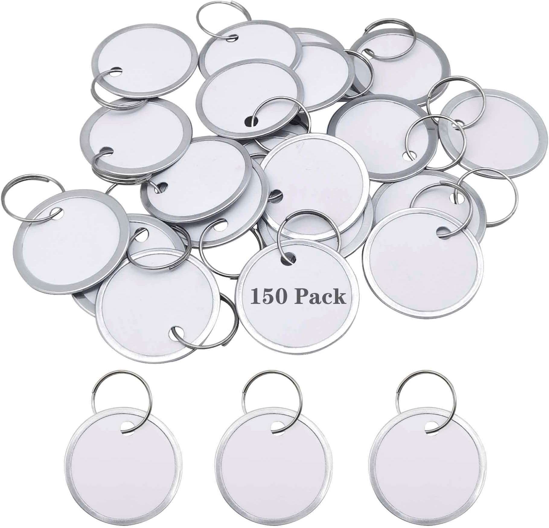 Amazon.com : Juvale 100-Pack Paper Key Tags with Metal Rings - 1.2 Inch ...
