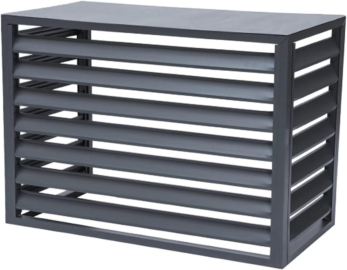 Outdoor Air Conditioner Fence Screen Cover Aluminum Privacy Enclosure ...