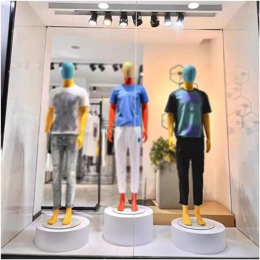 Round Mannequin Display Pedestal Stands, Display Risers for Clothing ...