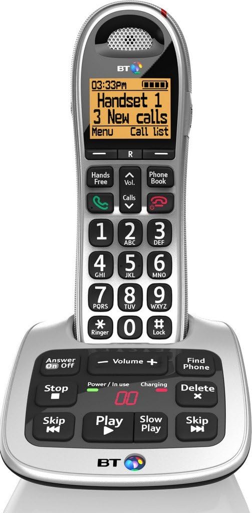 BT 4500 Cordless Big Button Phone with Answer Machine and Nuisance Call ...