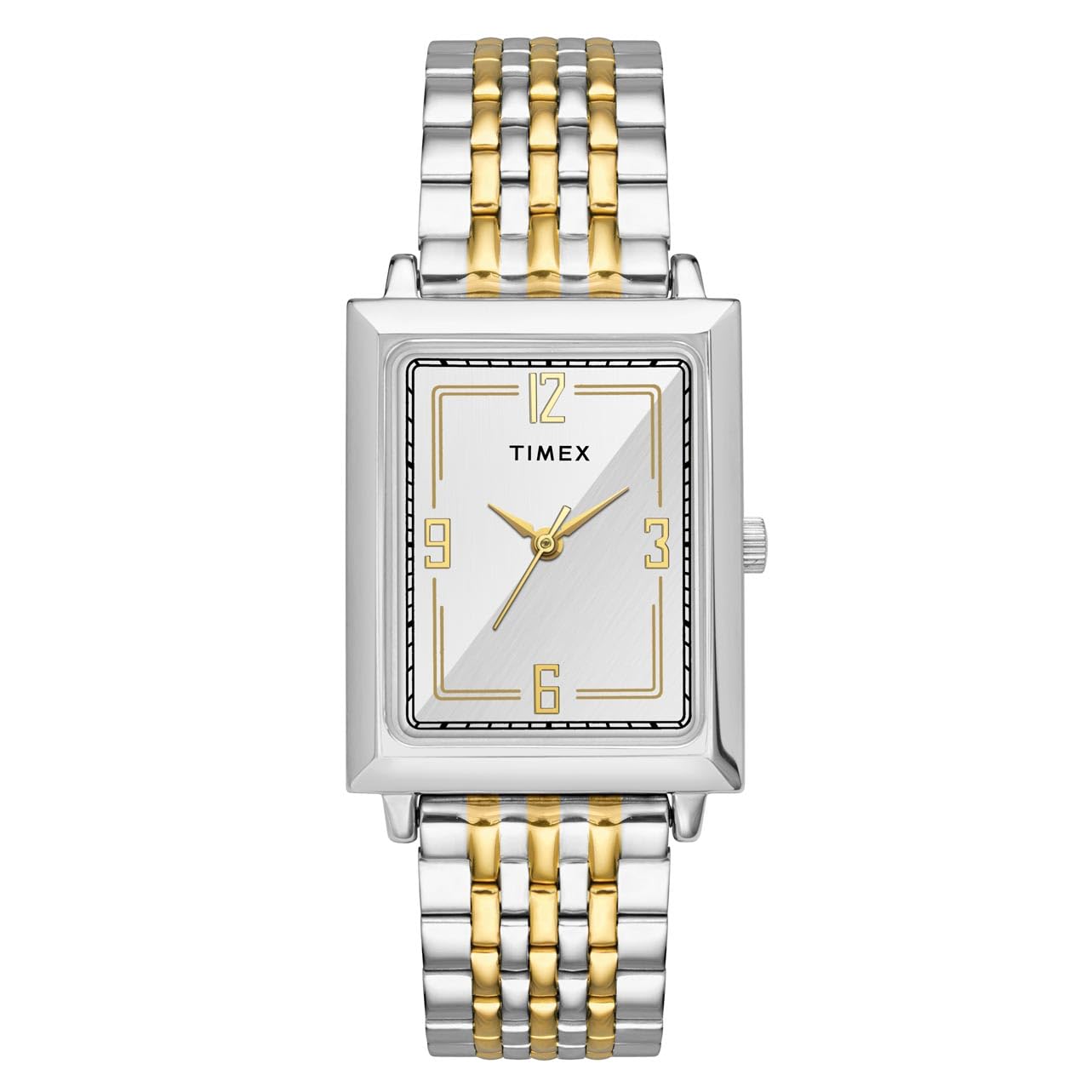Buy TIMEX Men Silver Rectangular Analog Dial Watch- TW0TG6417 at Amazon.in