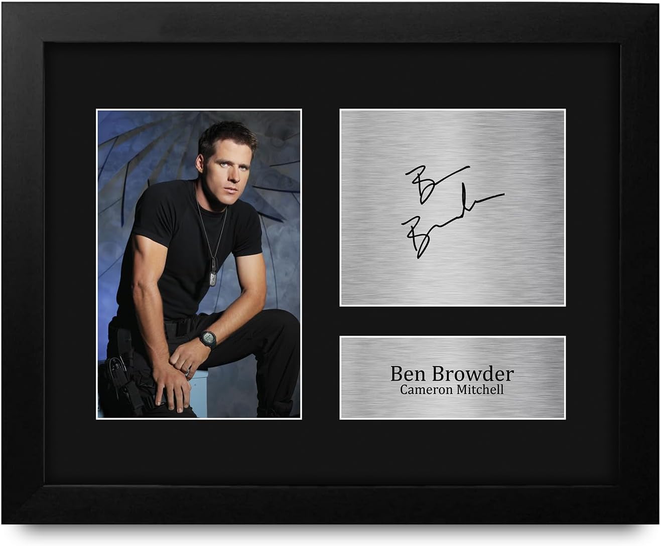 Amazon.com: HWC Trading Ben Browder Stargate SG-1 Gifts Printed Signed ...