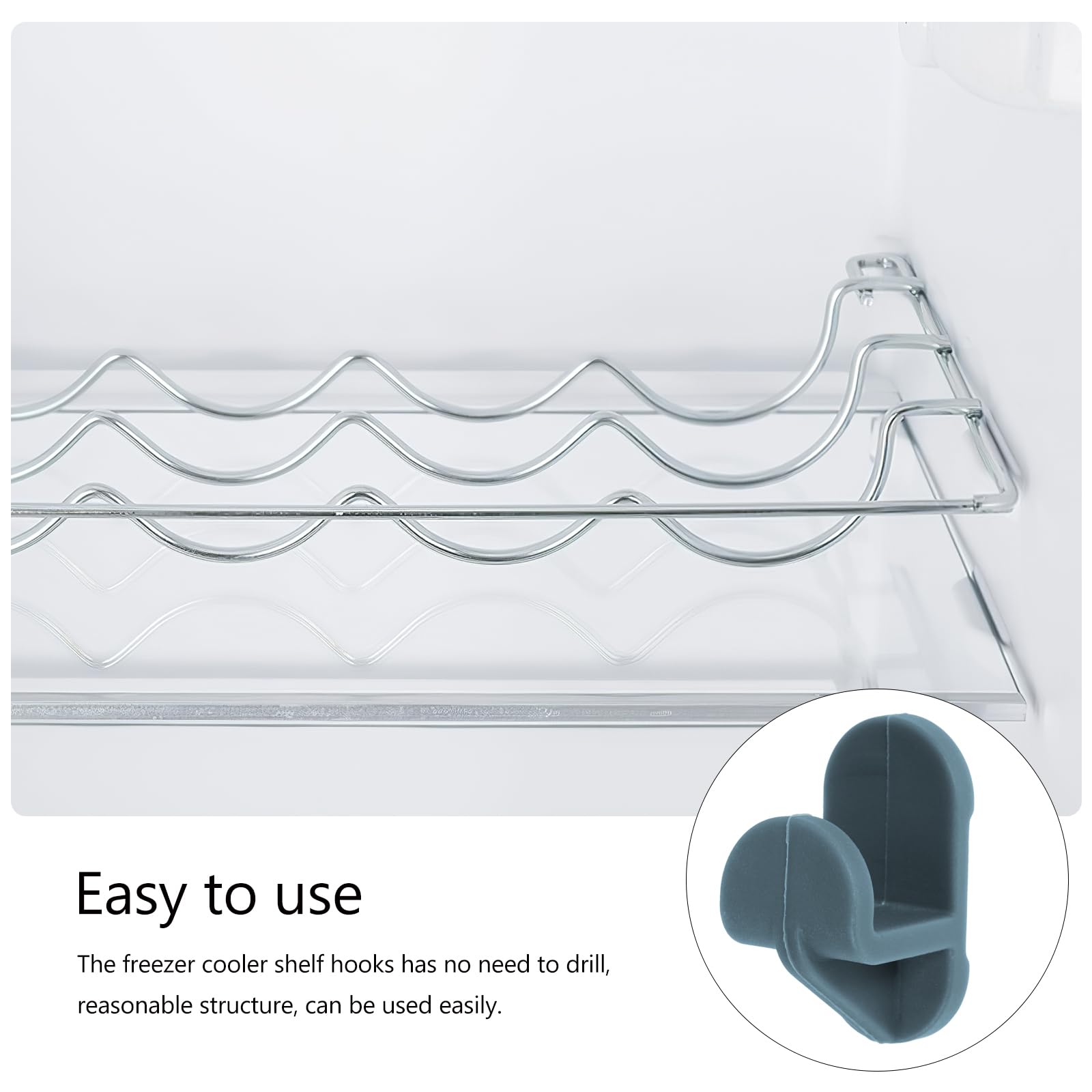Snapklik.com : 10Pcs Freezer Hook Refrigerator Shelf Clips Freezer ...