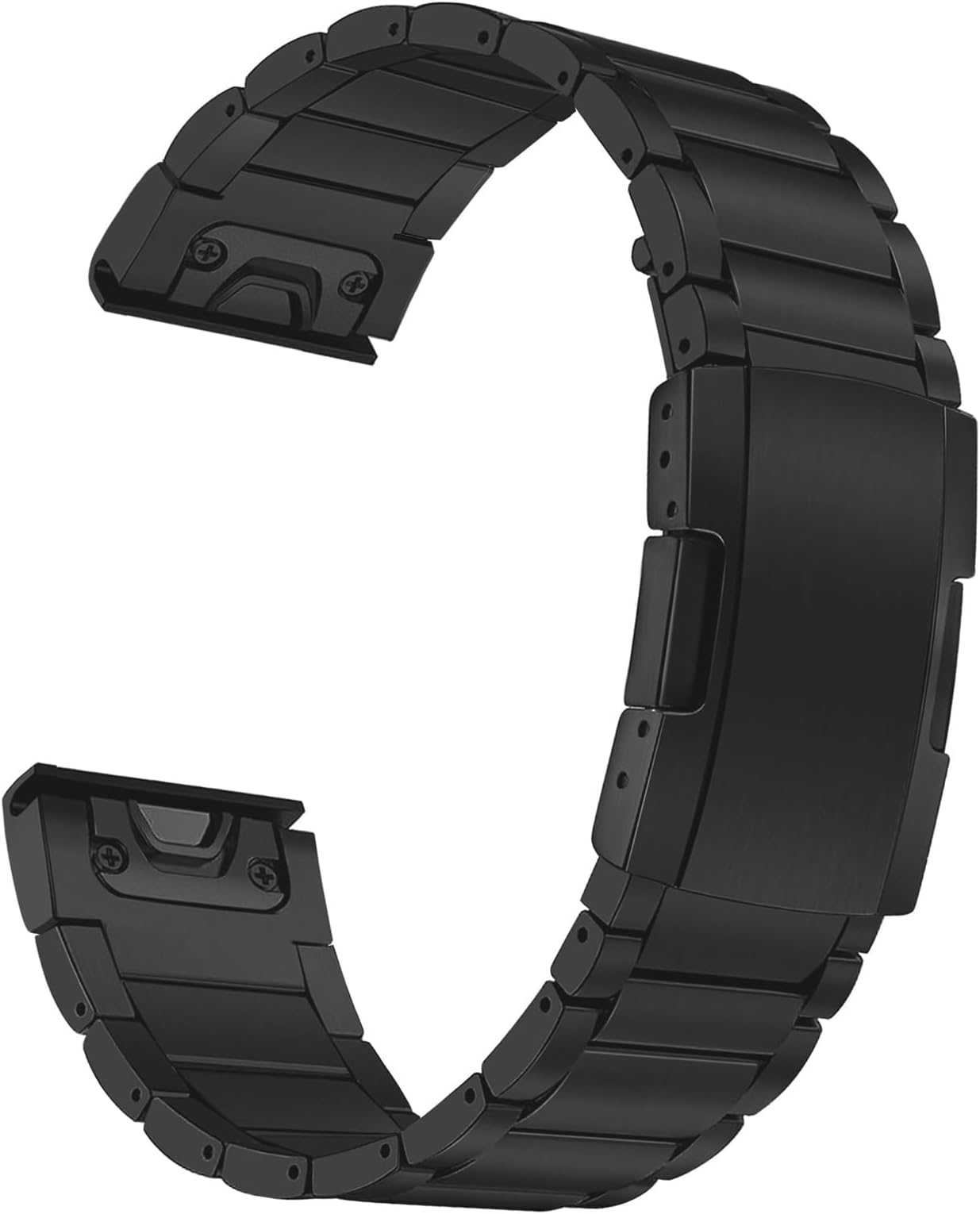Garmin QuickFit 26 Watch Bands - Vented Titanium Bracelet with Carbon ...