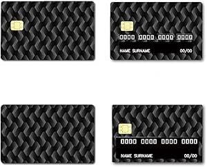 Amazon.com: 4pcs Debit Card Skin Credit Card Skin for Transportation ...