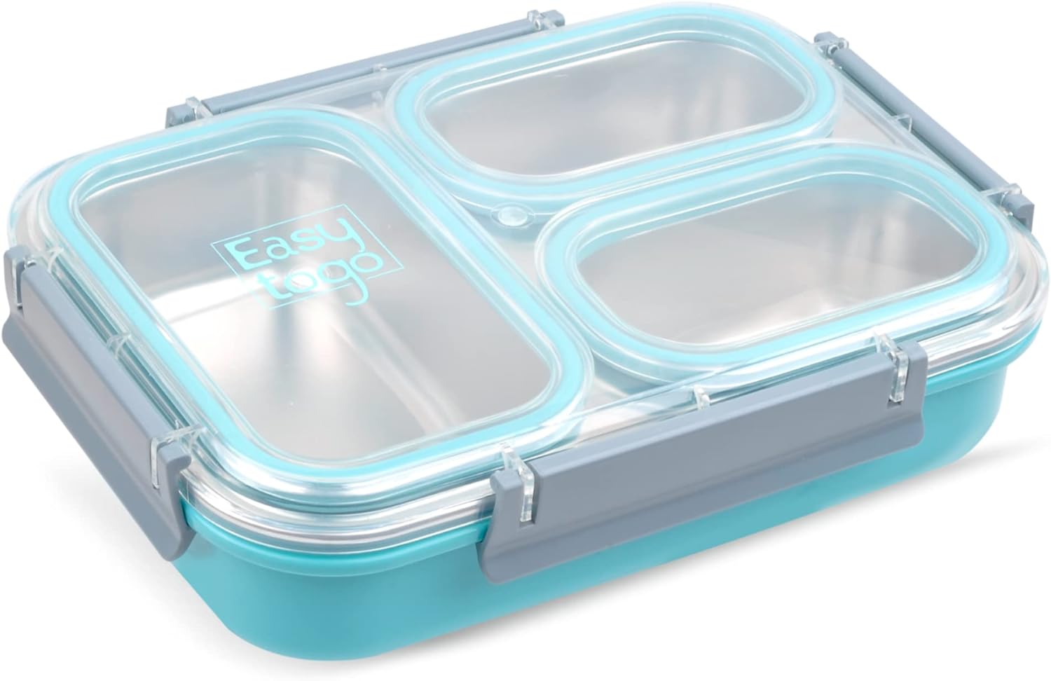 Amazon.com: Easy Togo Stainless Steel Bento Box - 3 Compartment ...